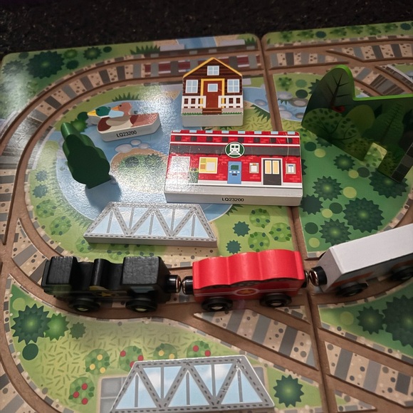 Melissa & Doug | Toys | Melissa And Doug Travel Table Top Wooden Train ...